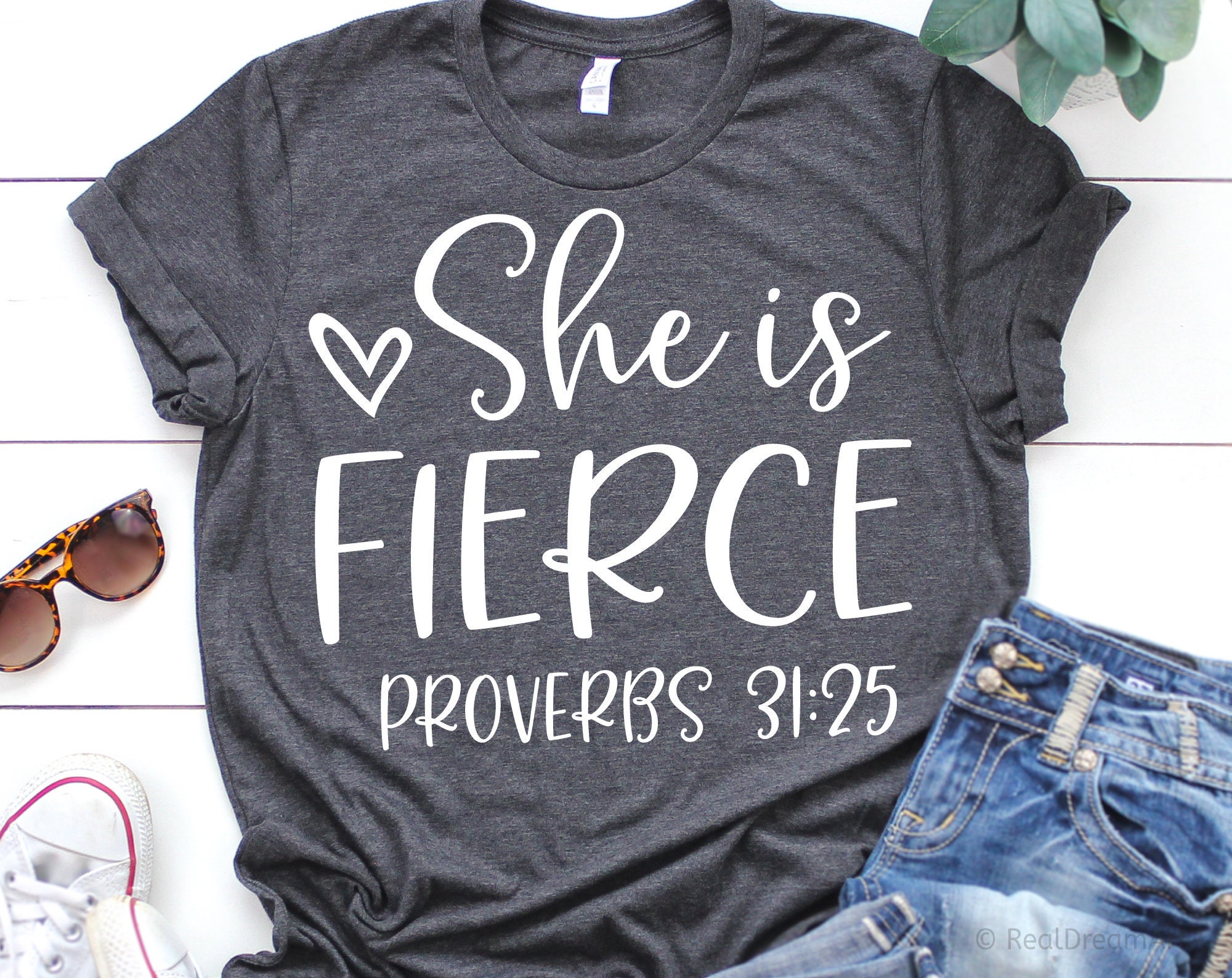 She is Fierce Svg She is Strong Bible Quote Svg Scripture - Etsy