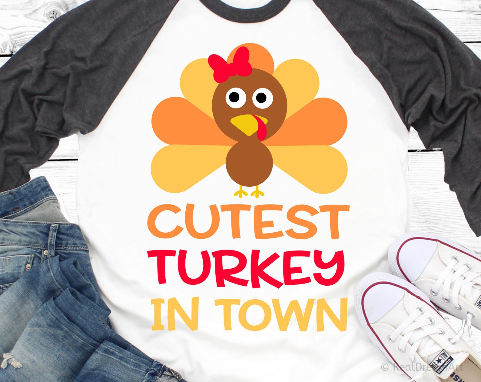 Cutest Turkey in Town Svg Girl Thanksgiving Svg Girl Turkey - Etsy