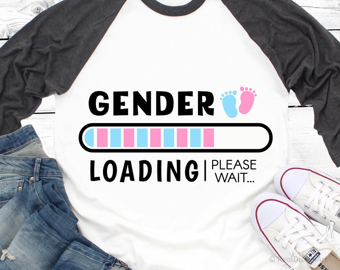 Gender Loading Please Wait Svg, Gender Reveal Party Svg, Baby Shower ...