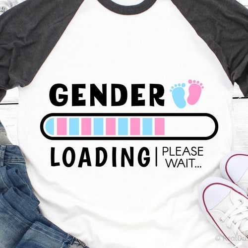 Gender Loading Please Wait Svg Gender Reveal Party Svg Baby - Etsy