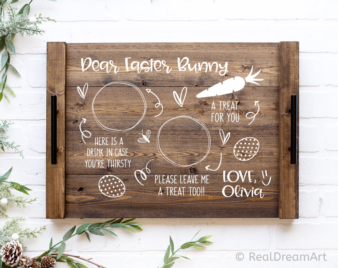 Easter Tray Svg, Dear Easter Bunny Svg, Easter Plate Svg, Kids Easter ...