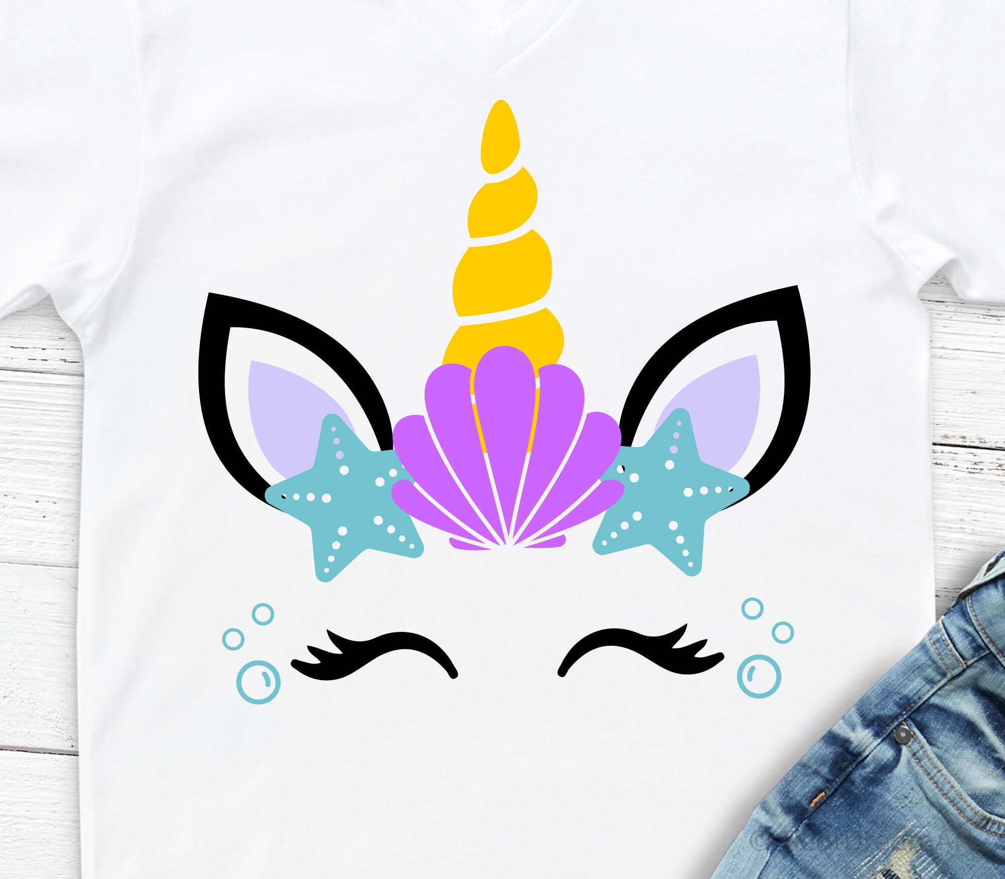 Mermaid Unicorn Svg, Unicorn Svg, Summer Svg, Mermaid Birthday Svg ...