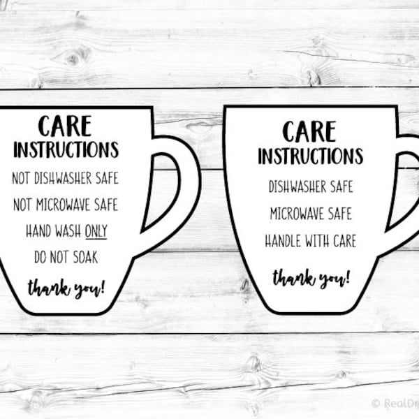 Care Instructions Svg - Etsy
