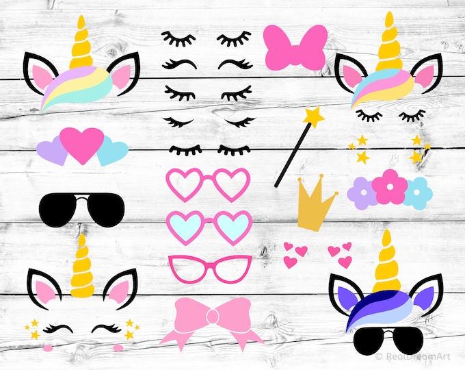 Unicorn Kit Svg Unicorn Bundle Svg Unicorn Party Svg | Etsy