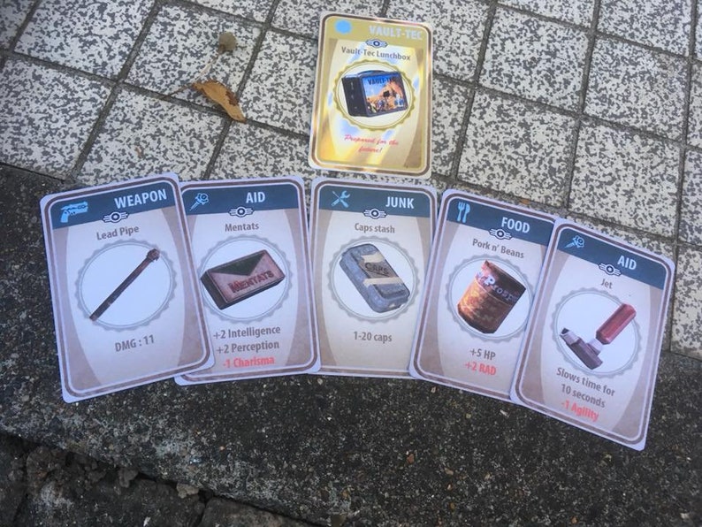 Fallout Shelter Card Pack 10 Cards Fallout Prop/gift | Etsy