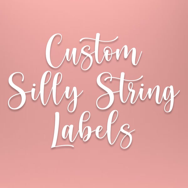 Silly String Can Labels Etsy
