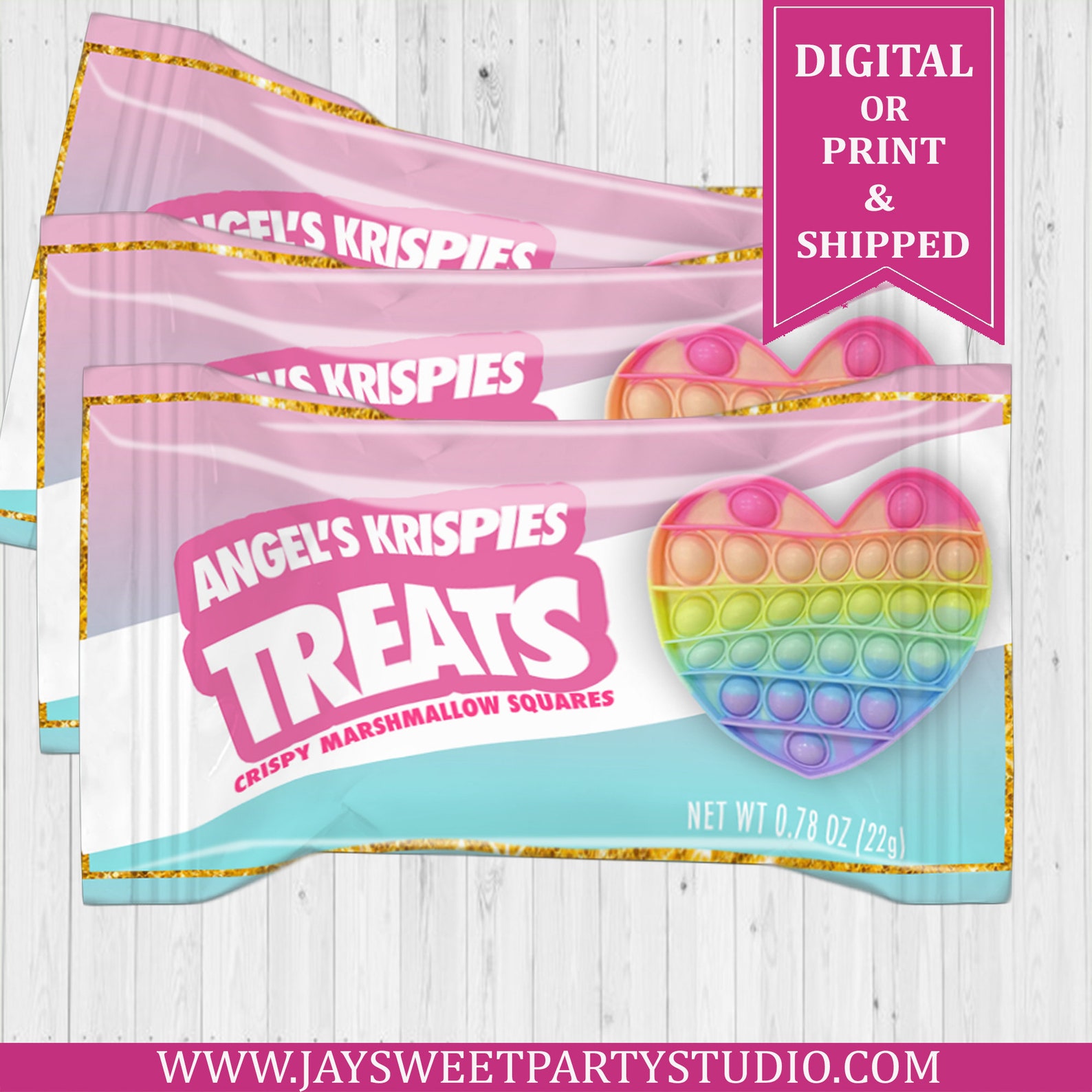 Pop It Rice Krispie Pop It Favors Pop It Birthday Pop It - Etsy