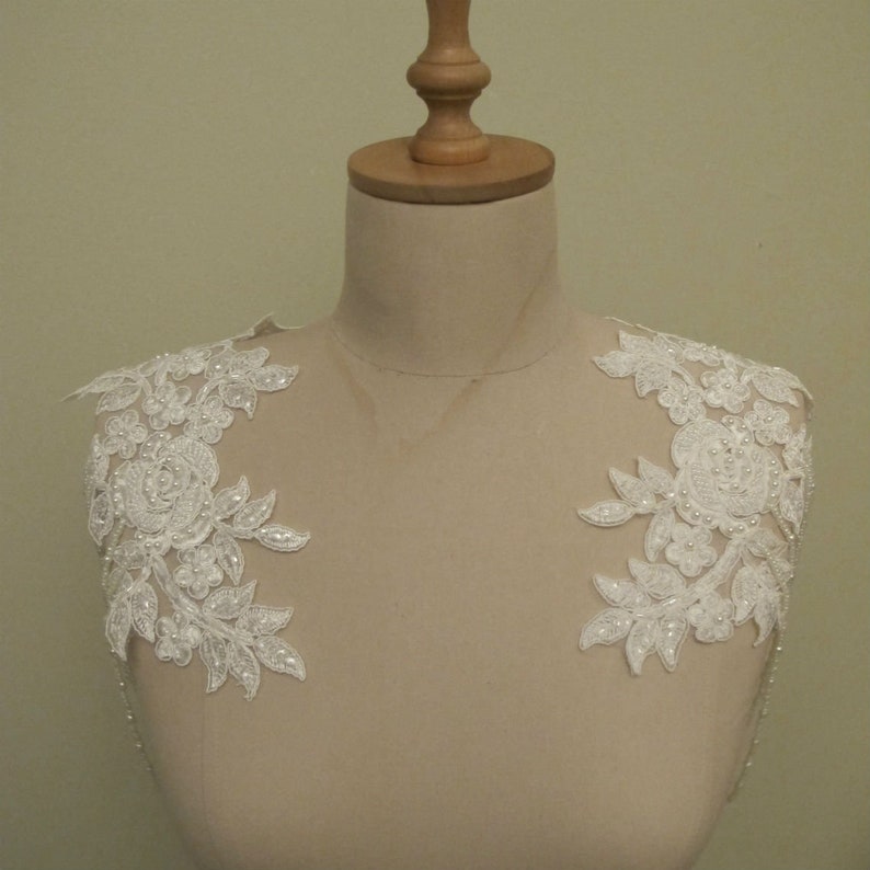 Ivory Detechable Wedding Dress Straps Arm Jewelry Crystal Hand | Etsy