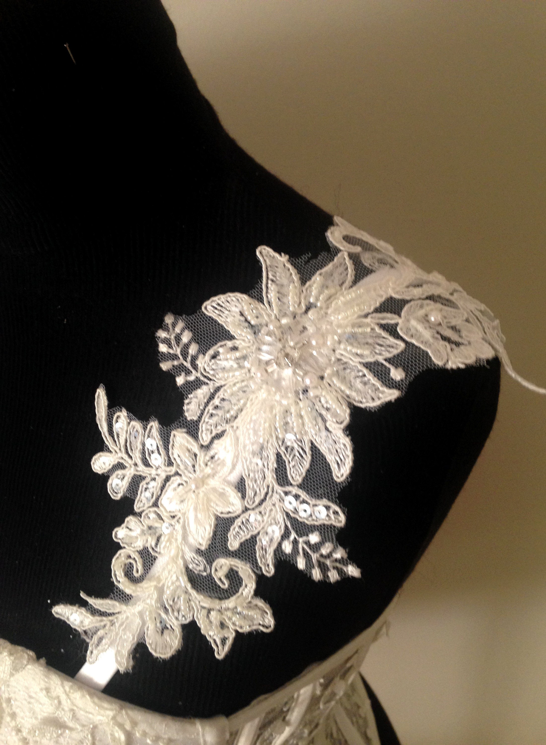 Detachable Straps off Shoulder Lace Straps Lace Bridal Strap | Etsy