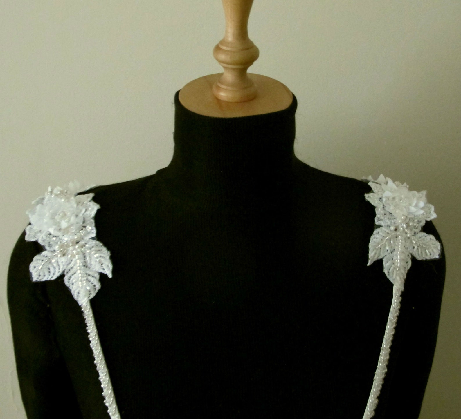 Detachable Straps Ivory Wedding Dress Straps Shoulder Jewelry - Etsy