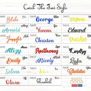 Acrylic Sign Font 1/PEN - Custom Acrylic Name Sign, Nursery Sign ...