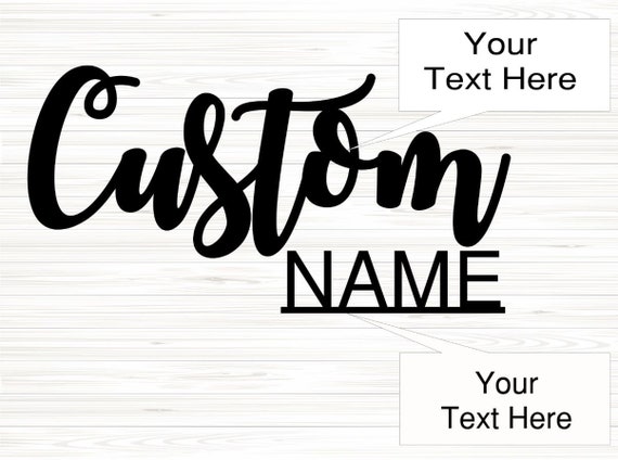 Custom Laser Cutouts Acrylic Name Sign Custom Business Sign - Etsy