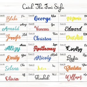 Personalized Font 6/CHA - Custom Acrylic Name Sign, Nursery Sign ...
