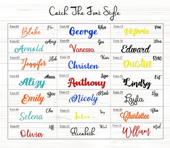 Stylish Fonts For Name Writing