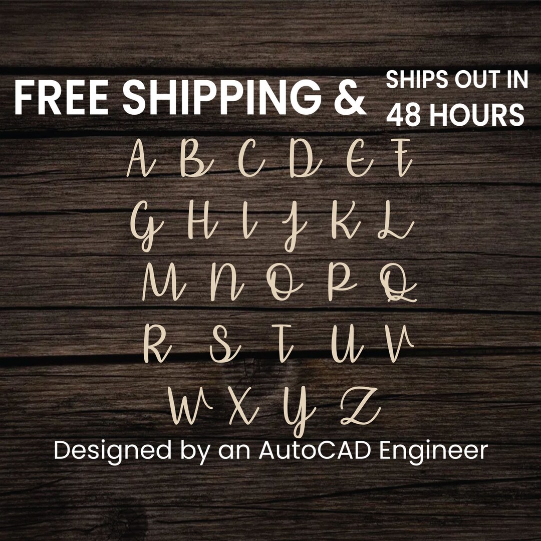 Wood Cutout Separate Alphabets Unfinished Plywood Cutouts - Etsy