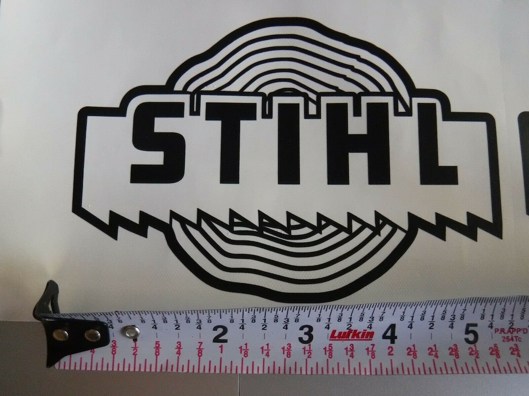 OLD SCHOOL STIHL Sticker Matte Black Custom Decal 4" X 5.5" Chainsaw ...