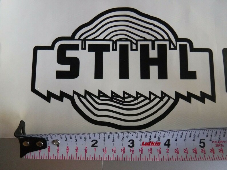 OLD SCHOOL STIHL Sticker Matte Black Custom Decal 4" X 5.5" Chainsaw ...