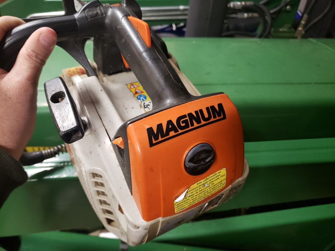 STIHL MAGNUM Sticker Matte Black Custom / Decal / Lettering Chainsaw ...