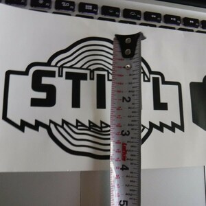 OLD SCHOOL STIHL Sticker Matte Black Custom Decal 4" X 5.5" Chainsaw ...