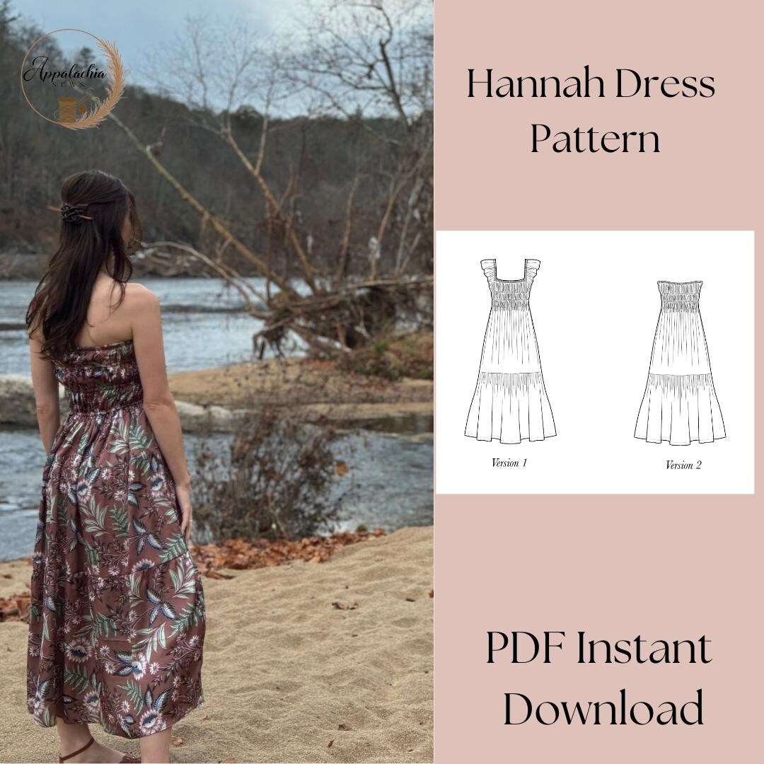 Hannah Dress| Easy to Fit Dress Pattern| Dress Pattern|woven Dress ...