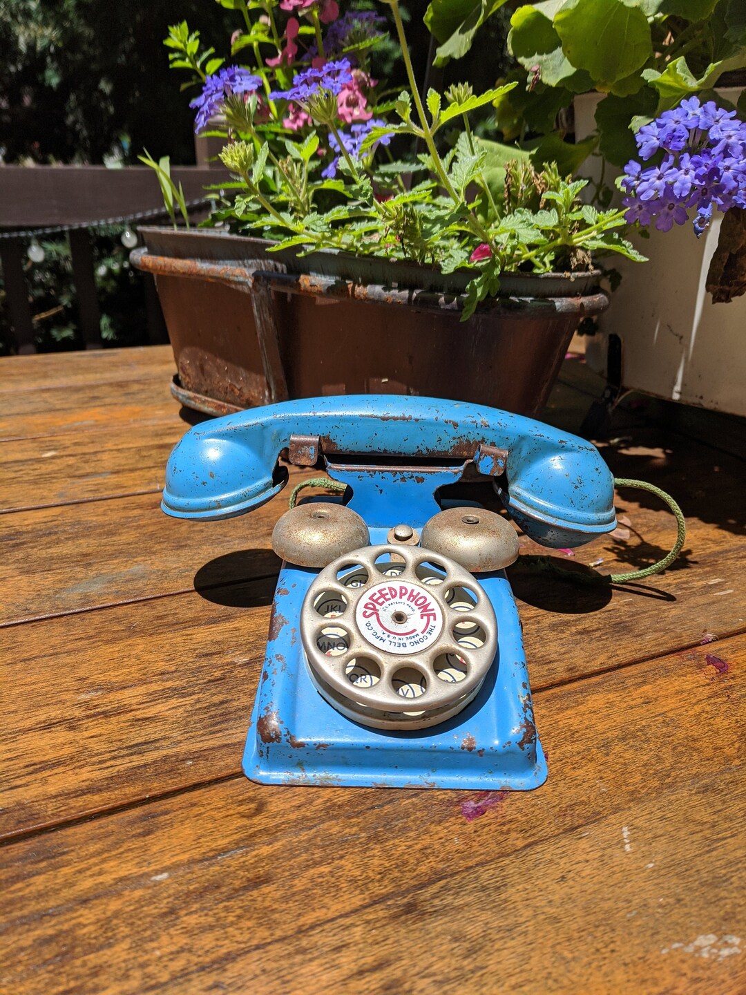 Vintage Toy Telephone :the Gong Bell Mtg.co Speedphone - Etsy
