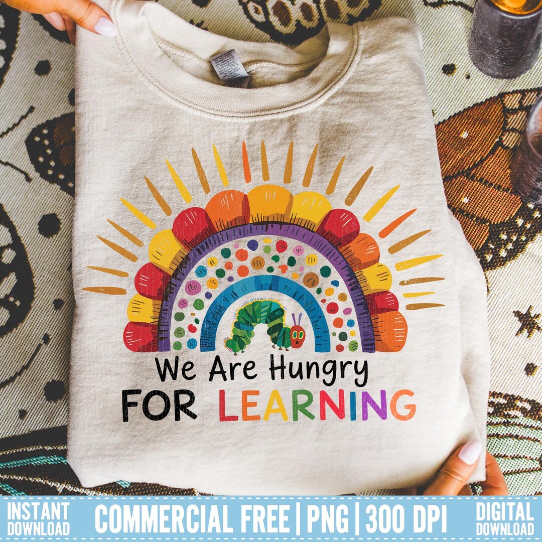 Bundle We Are Hungry for Learning PNG Design , Back to School Teacher ...
