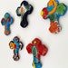 Mexican Talavera Cross Hand Painted Ceramic Magnet Set 5 Pcs - Etsy