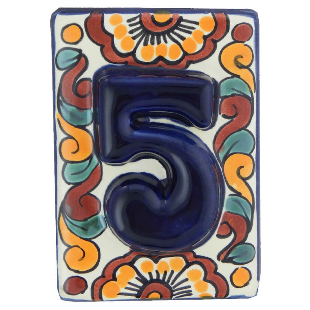 Mexican Tile House Numbers Address Numbers Ceramic House - Etsy