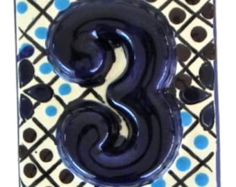 Mexican Tile House Numbers Address Numbers Ceramic House Number ...