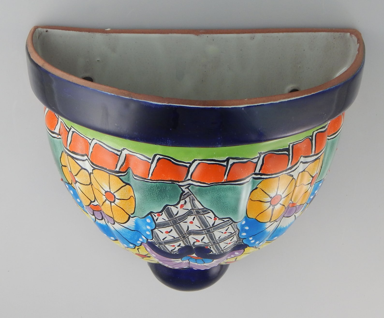 Mexican Talavera Wall Planter Handmade Handpainted Pottery - Etsy