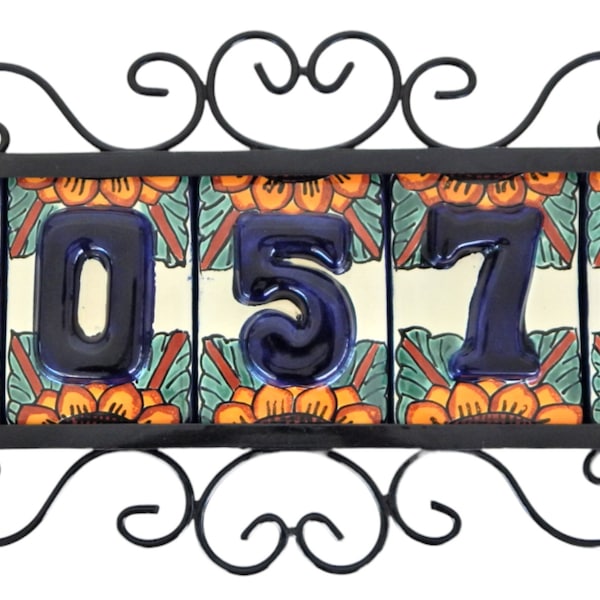 Iron Frame for Tile House Numbers - Etsy