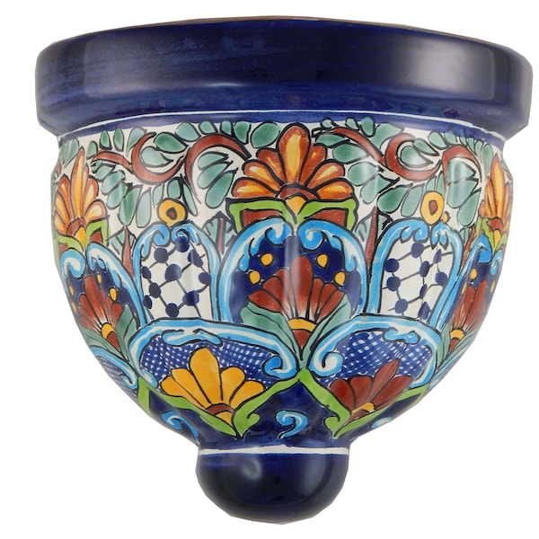 Mexican Talavera Wall Planter - Etsy