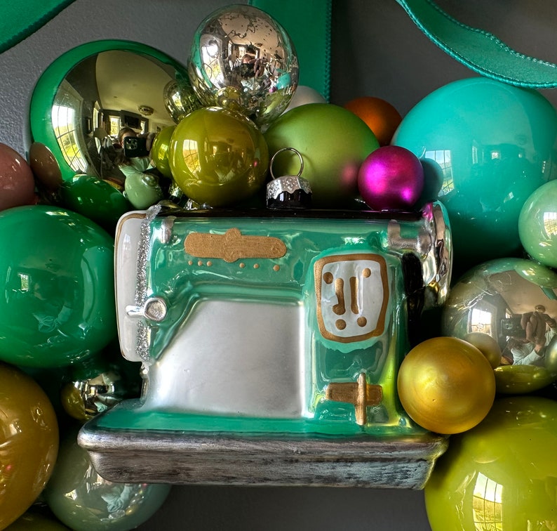 Whimsical Joy Vintage and New Christmas Ornament Wreath - Etsy