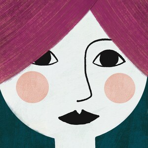 Girl Power Portrait Girl With Red Hair Teen Girl Room | Etsy