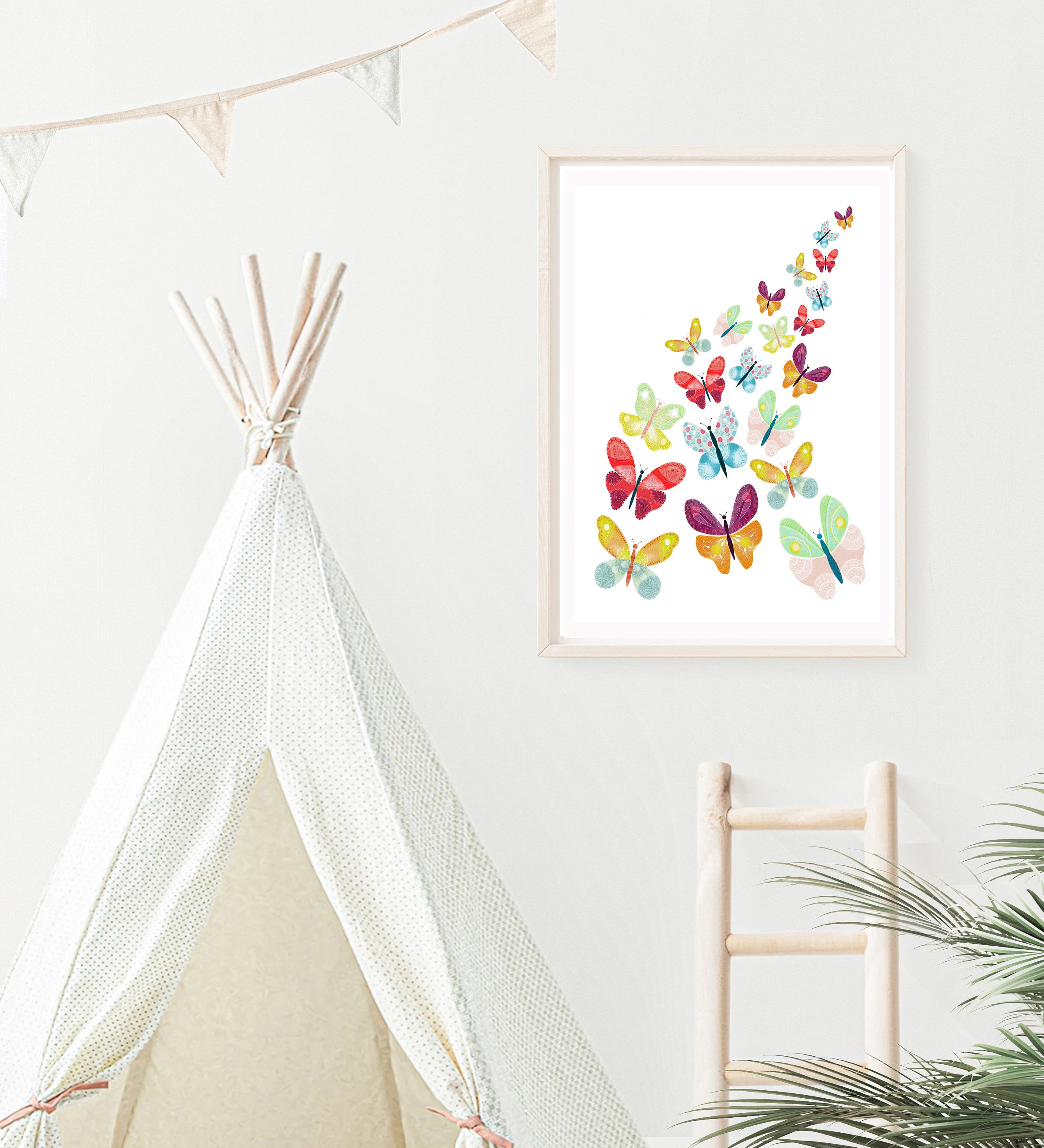 Watercolor Butterfly Art Print Butterfly Wall Décor Teens - Etsy