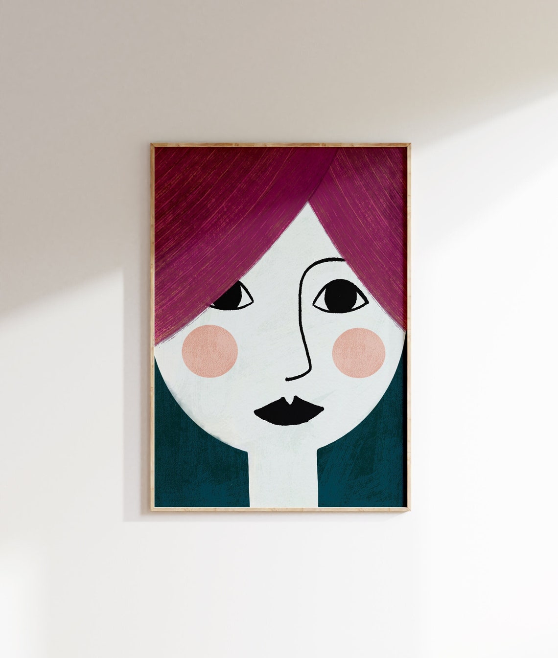 Girl Power Portrait Girl With Red Hair Teen Girl Room - Etsy