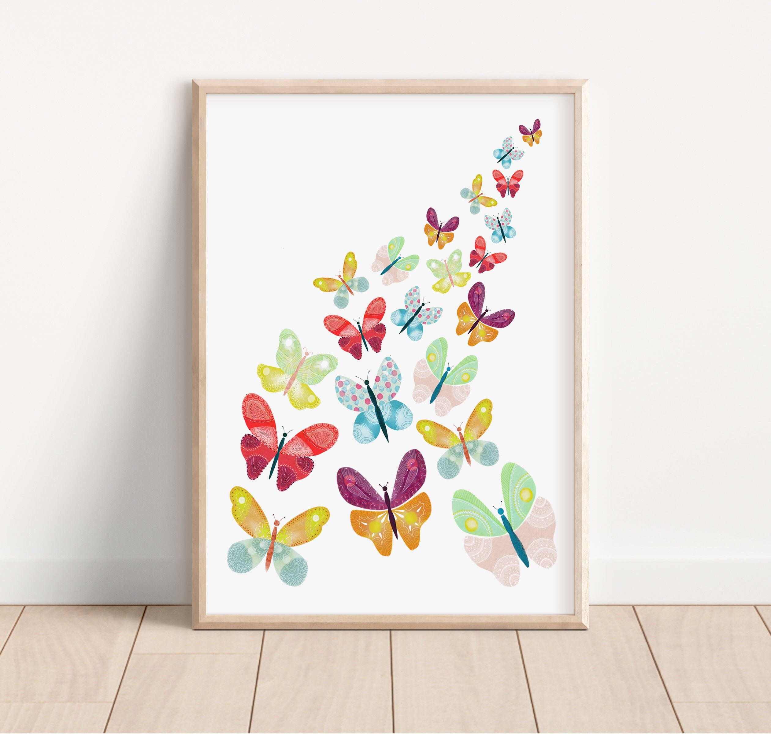 Watercolor Butterfly Art Print Butterfly Wall Décor Teens - Etsy