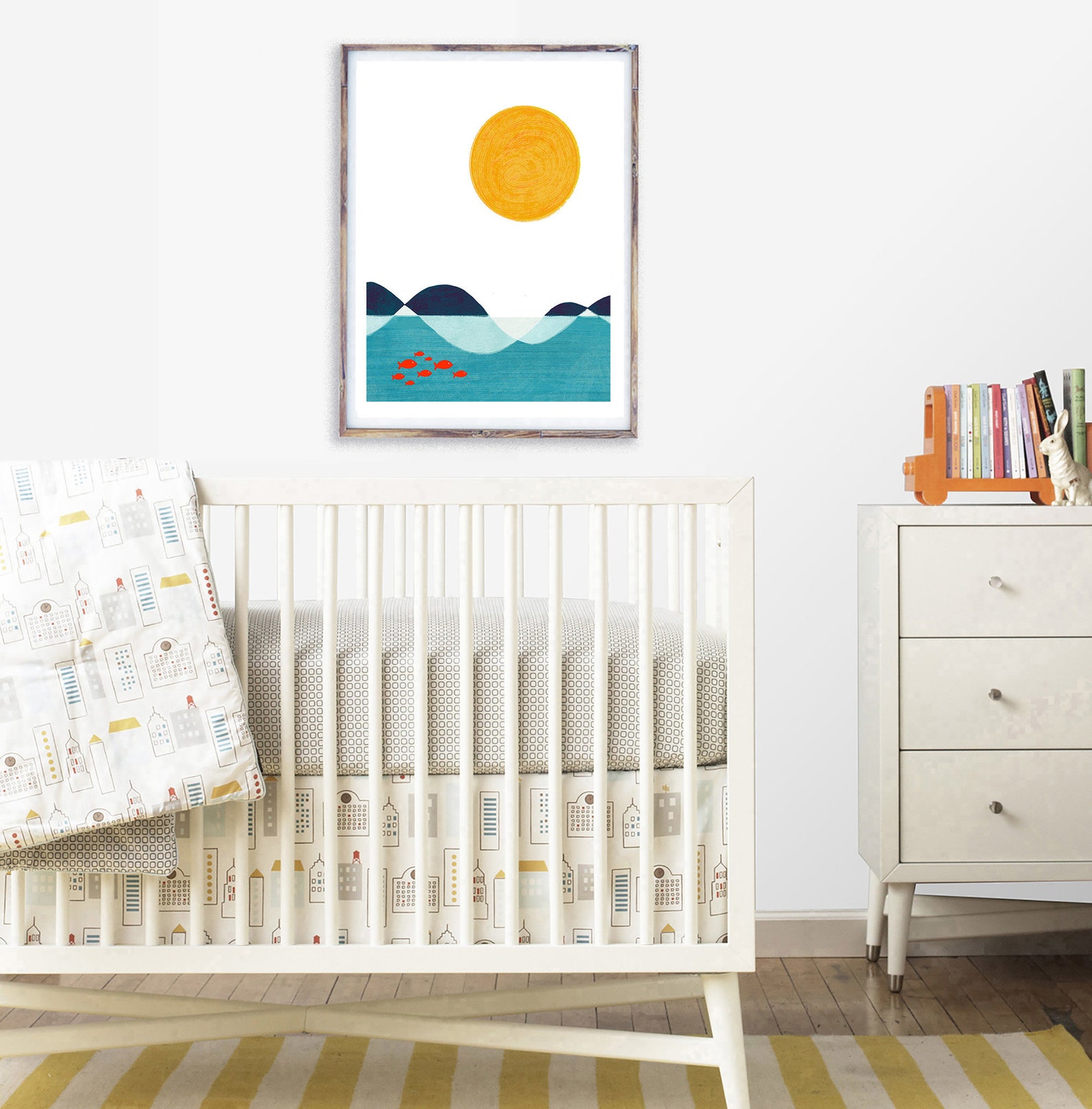 Nautical Nursery Art, Ocean Nursery Decor, Boys Room Decor, Sunshine ...