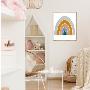 Rainbow Print Nursery Wall Art Printable Wall Art | Etsy