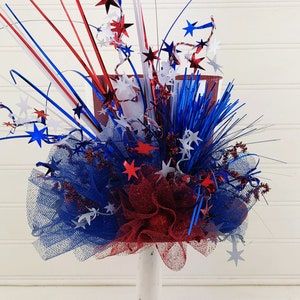 Patriotic Decor Top Hat Tree Topper Independence Day Tree | Etsy