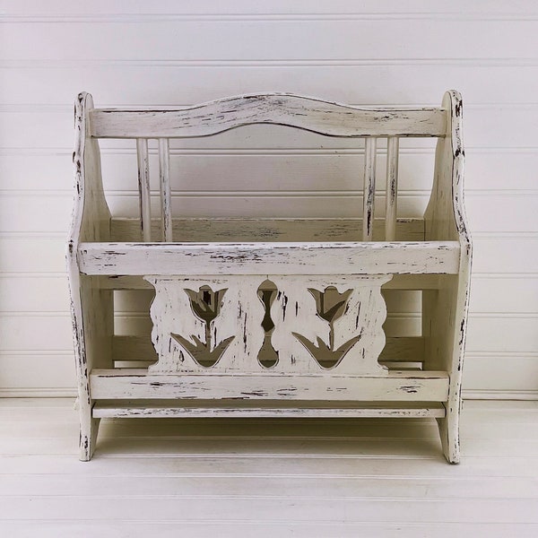 Vintage Magazine Rack - Etsy