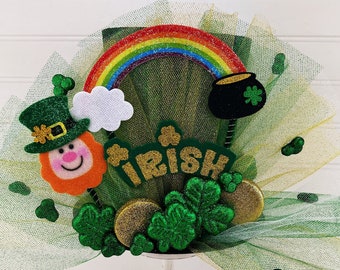 St. Patrick's Day, Top Hat, Decoupaged With Leprechaun Gnome St ...