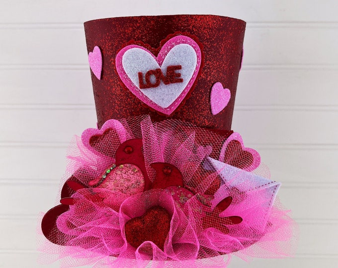 Valentine's Day, Top Hat, 7 In. Tall X 7.5 In. Wide, Valentine’s Day ...