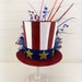 Patriotic Decor Top Hat Tree Topper Independence Day Tree | Etsy