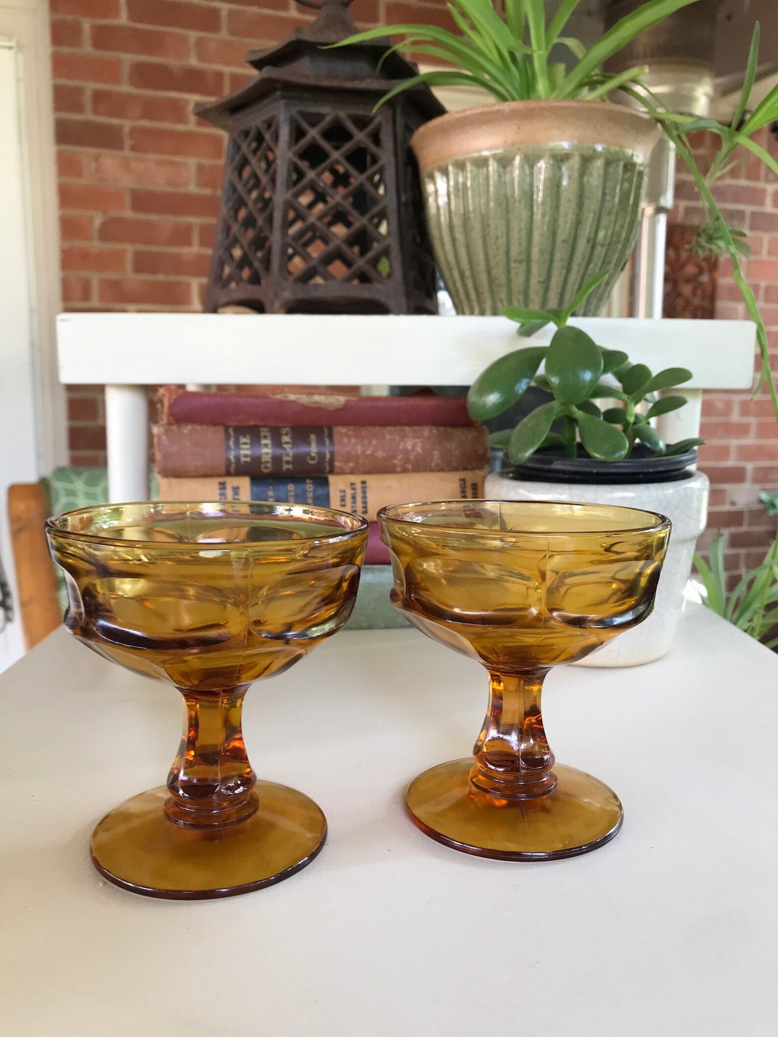 Vintage Amber Dessert Dishes by Anchor Hocking in the | Etsy