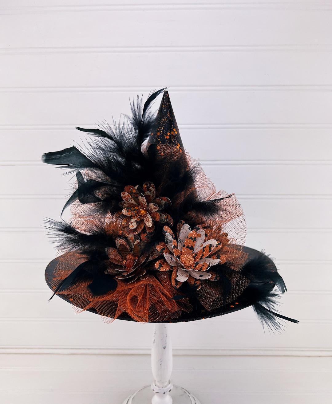 Halloween Decor, Witch Hat, 7.5 In. Tall X 10 In. Width Halloween Tree ...