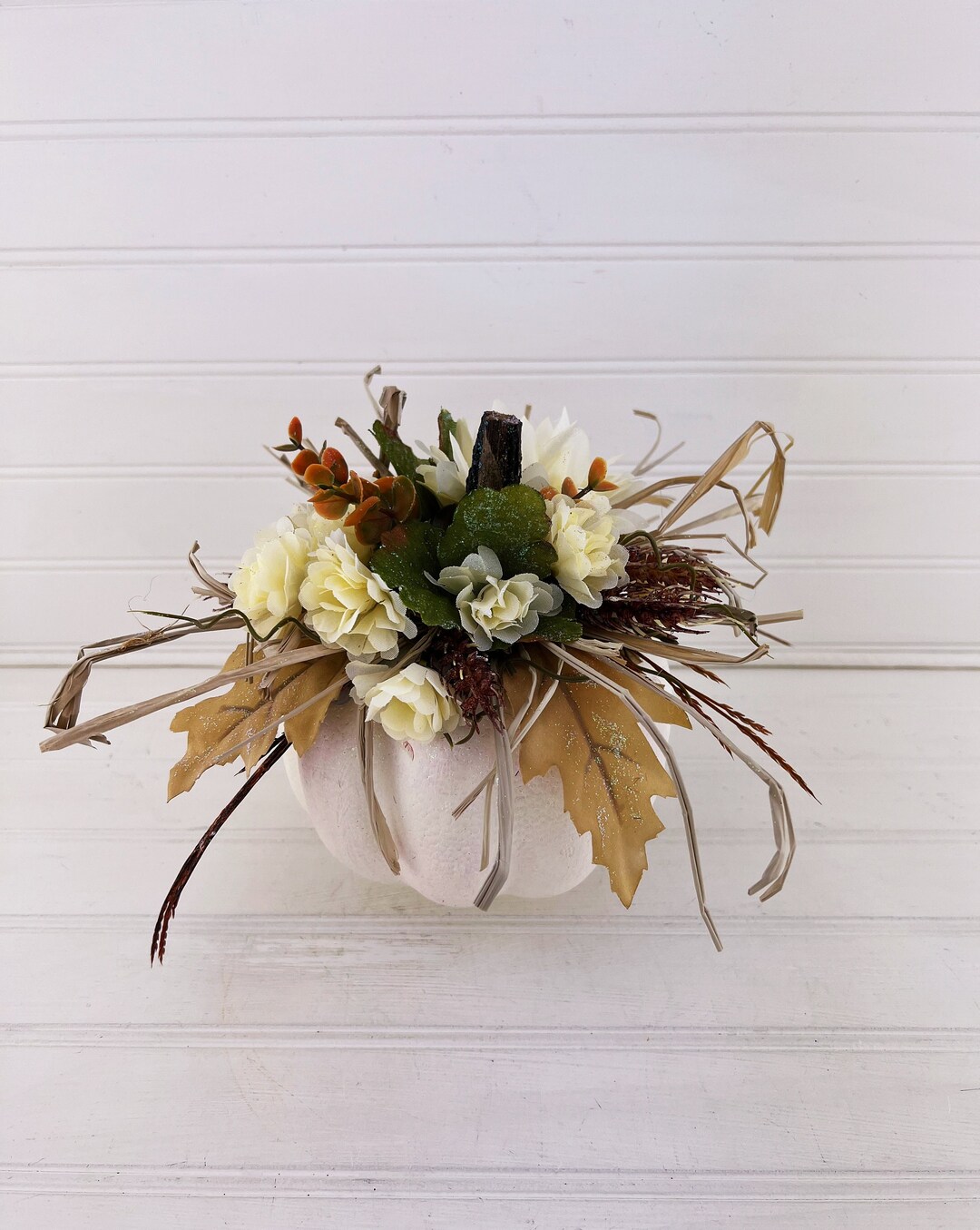 Fall Decor, Pumpkin Tree Topper, Autumn Decorations, Harvest Decor ...