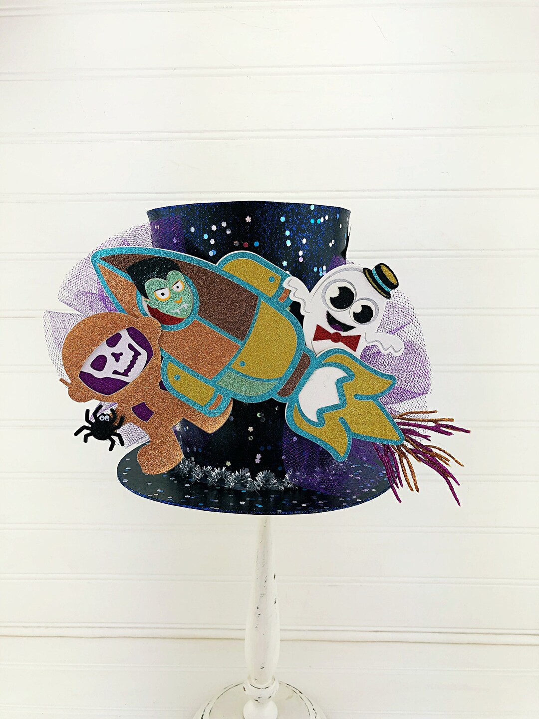 Halloween Decor, Top Hat, Halloween Rocket Ride Halloween Ornament ...