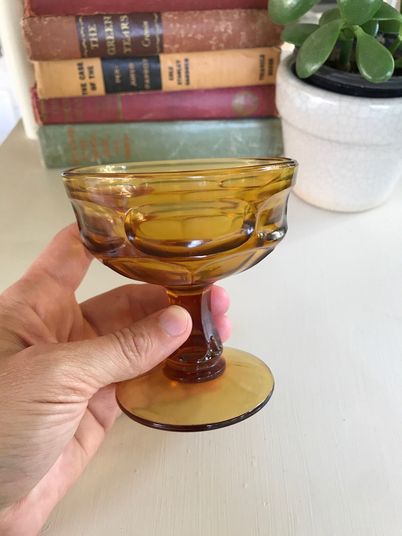 Vintage Amber Dessert Dishes by Anchor Hocking in the - Etsy