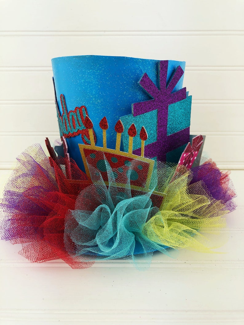 Birthday Party Decor Happy Birthday Top Hat Birthday Tree - Etsy